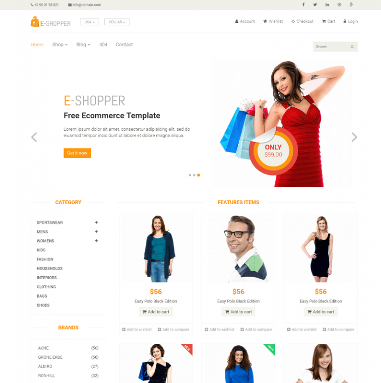 78 Best Free Ecommerce Html Website Templates 2019 78 Best Free Ecommerce Html Website Templates 2019