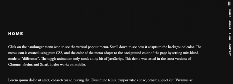 16+ CSS Hamburger Menu Icons 2024 Free HTML Design
