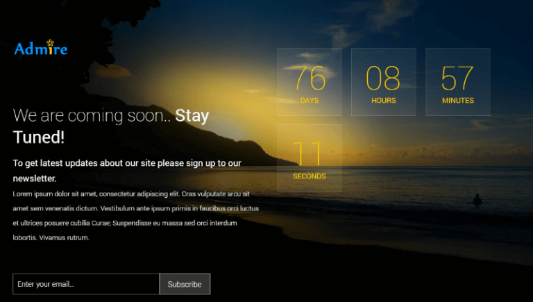 24 Best Free Coming Soon HTML Templates, Under Construction Templates