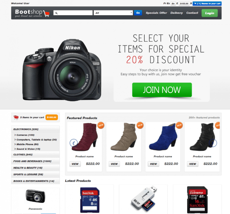 Free Ecommerce HTML Website Templates (Handpicked) Free Ecommerce HTML Website Templates (Handpicked)