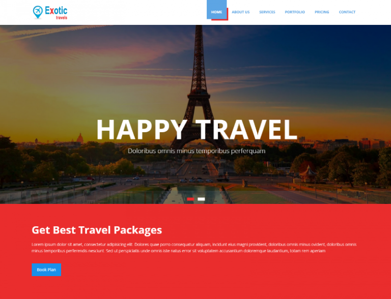 20 Best Free Travel HTML Website Templates 2025