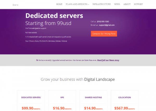 Free Hosting HTML Website Templates (Handpicked) - FreeHTMLDesigns