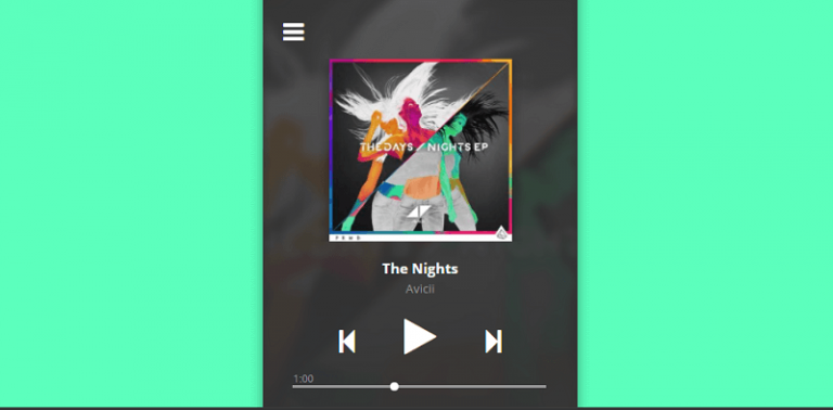 15+ CSS Music Players 2024 Free HTML Designs