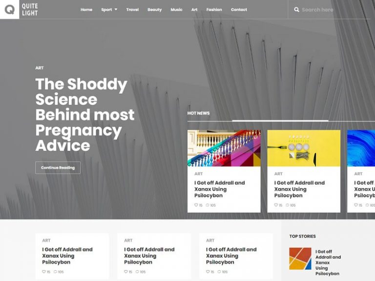 18 Best Free Blog Html Website Templates 2024 For Blogging Website