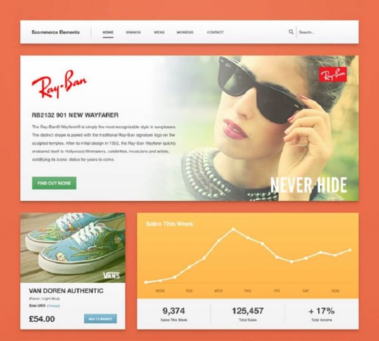 23 Best Free Ecommerce PSD Website Templates 2025