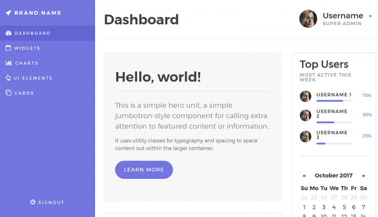 20 Best Free Bootstrap Admin Dashboard Templates