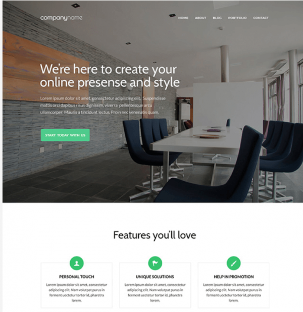 26 Best Free Business PSD Website Templates 2024