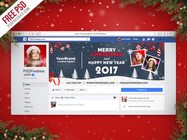 Best Free Facebook Timeline Cover PSD Templates