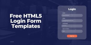 22+ Best Free HTML5 Login Form Templates 2025