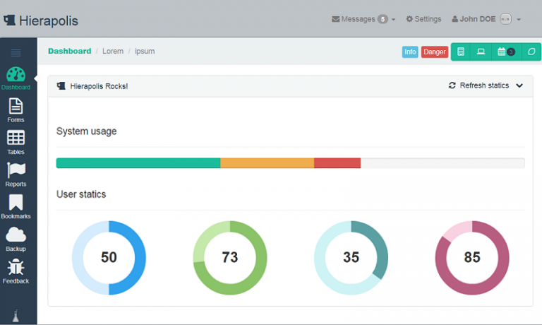 15 Best Free HTML5 Admin Dashboard Templates 2025