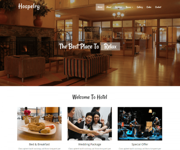20 Best Free Hotel Booking Html Website Templates 2024