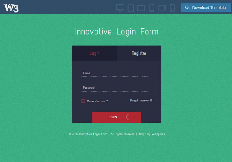 50 Best Free HTML5 Login Form Templates 2019 For web applications