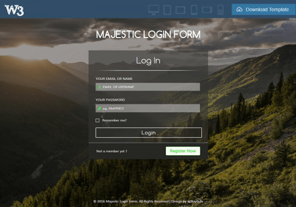 50 Best Free HTML5 Login Form Templates 2021 For web applications