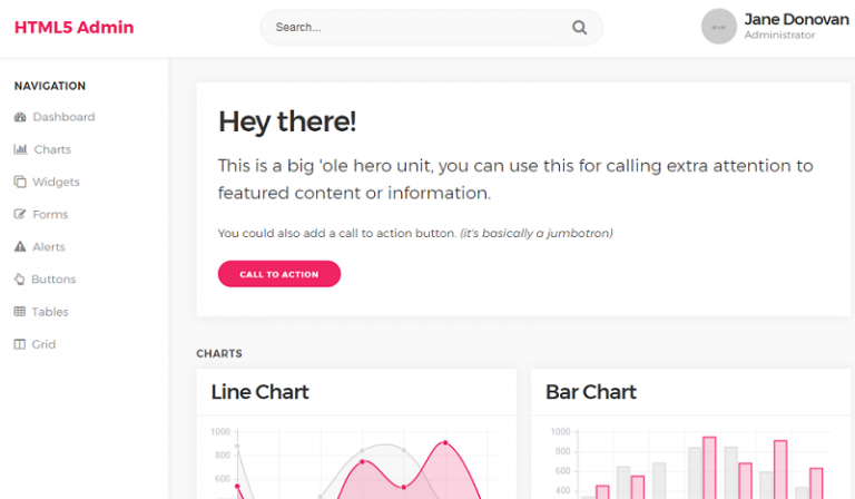 15 Best Free HTML5 Admin Dashboard Templates 2025