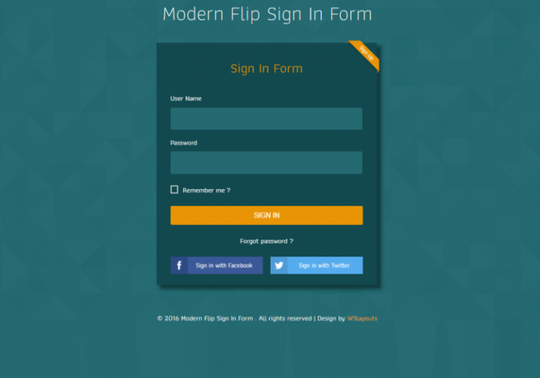 40 Best Free HTML5 Form Templates 2024 Login & Signup Forms