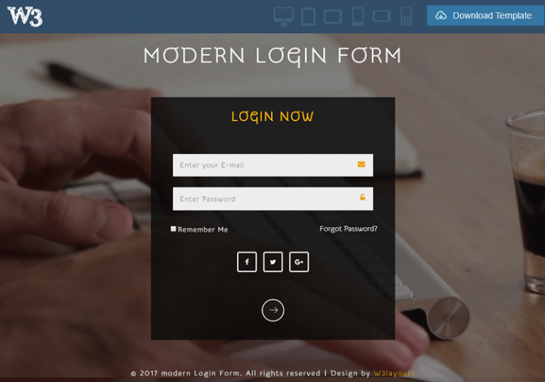 50 Best Free HTML5 Login Form Templates 2019 For web applications
