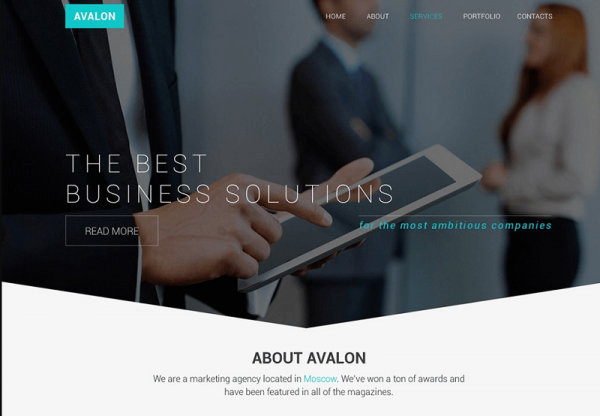26 Best Free Business PSD Website Templates 2024