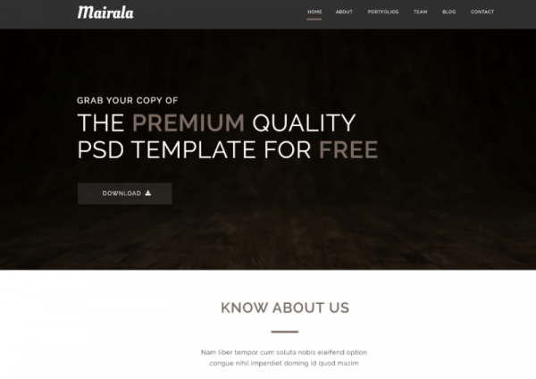 Best Free Website PSD Templates 2025 Free HTML Designs