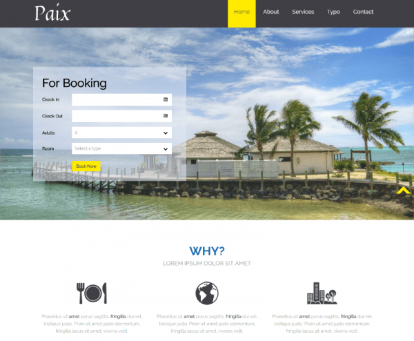 20 Best Free Hotel Booking Html Website Templates 2024