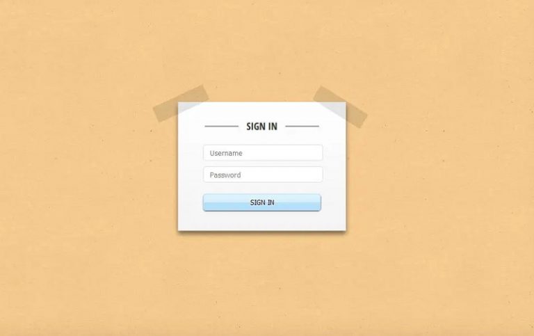 Free HTML5 Login Form Templates (Handpicked) - FreeHTMLDesigns