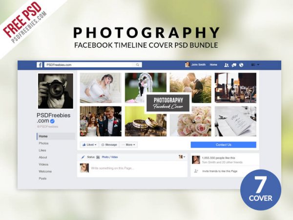 Best Free Facebook Timeline Cover PSD Templates