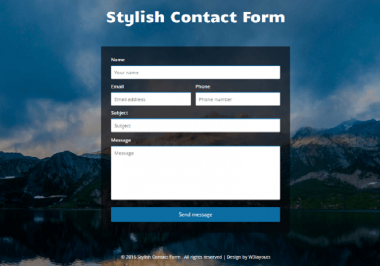 40 Best Free HTML5 Form Templates 2024 Login & Signup Forms