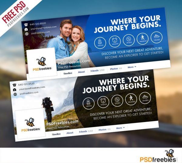 12+ Best Free Facebook Timeline Cover PSD Templates 2024