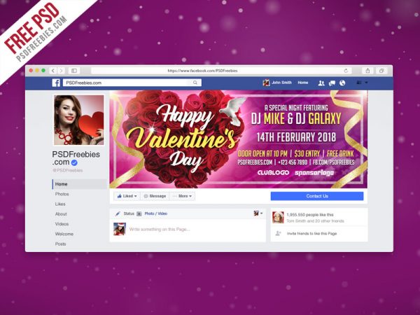 Best Free Facebook Timeline Cover PSD Templates