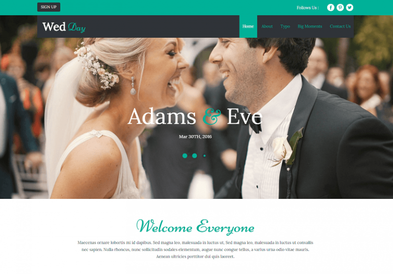 33 Best Free Wedding Html Website Templates 2024