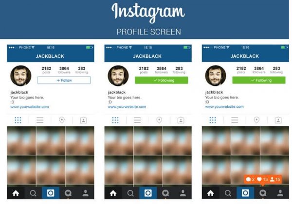 24 Best Free Instagram PSD Templates 2024 - Freehtmldesigns
