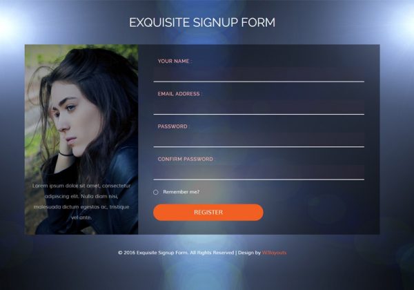 38 Best Free HTML5 Signup Form Templates 2025