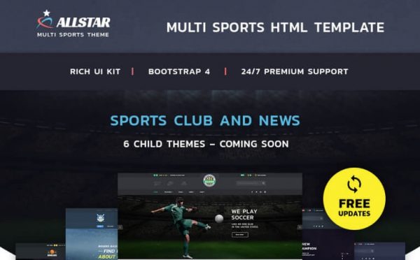 34 Best Sports HTML Website Templates In 2025 | Free HTML Designs