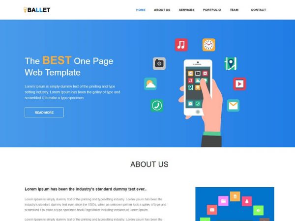 20+ Best Free One Page HTML Website Templates In 2024