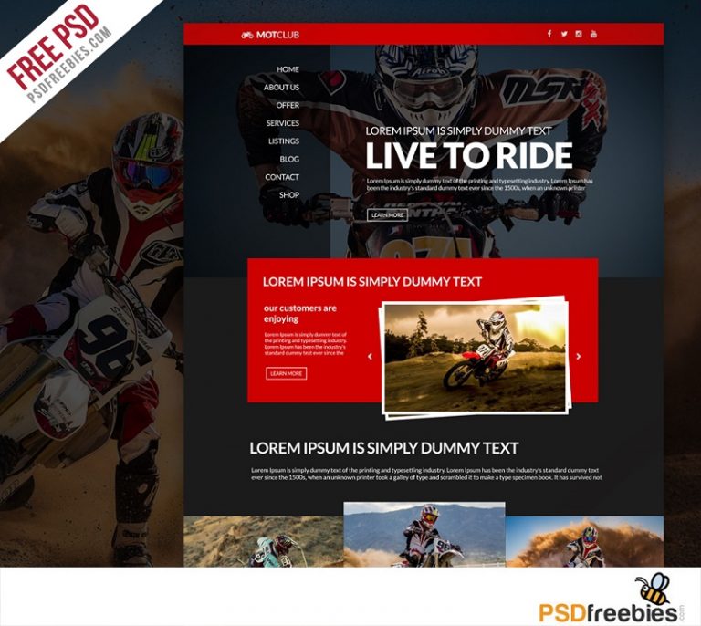 9 Best Free Sports PSD Website Templates 2024