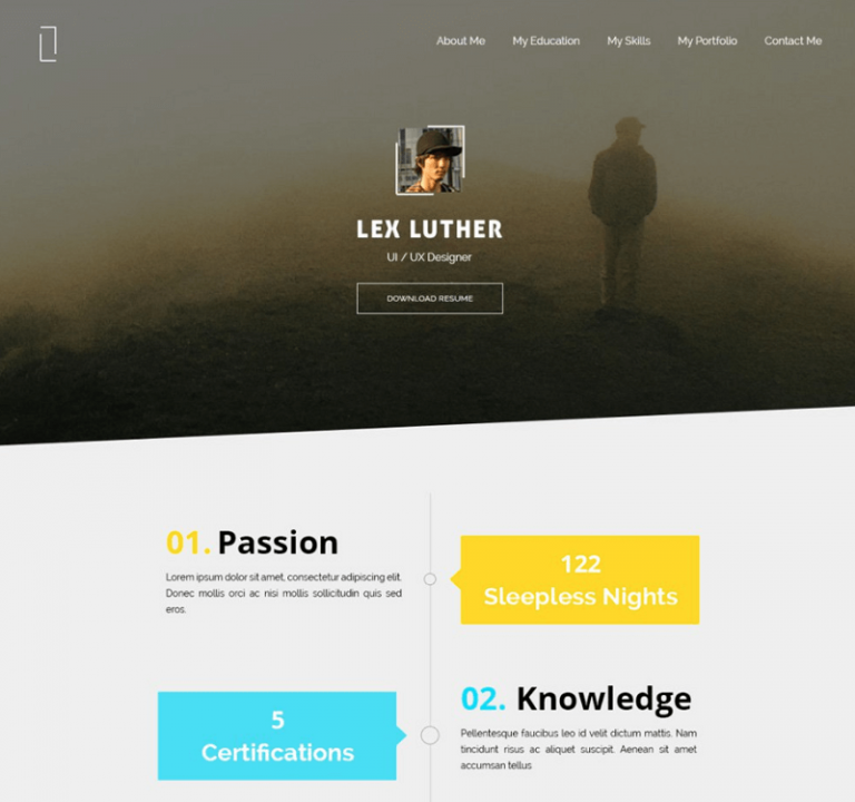 21 Best Free Portfolio PSD Website Templates 2024