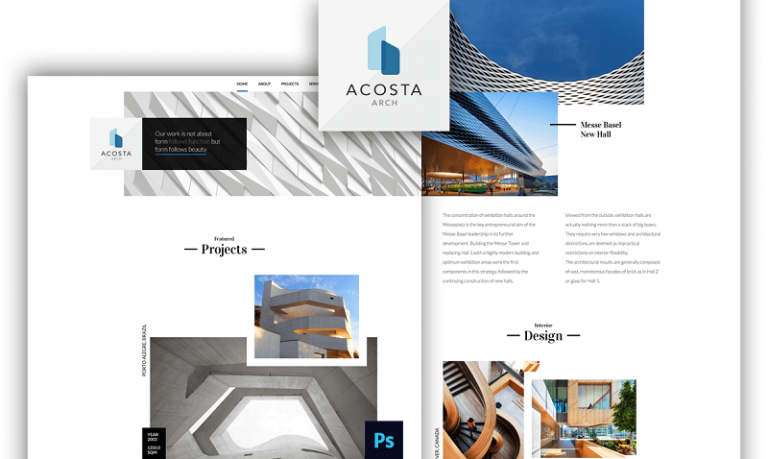 15 Best Free Architect PSD Website Templates 2024
