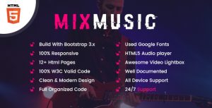 22 Best Music HTML Website Templates In 2025 | Free HTML Designs