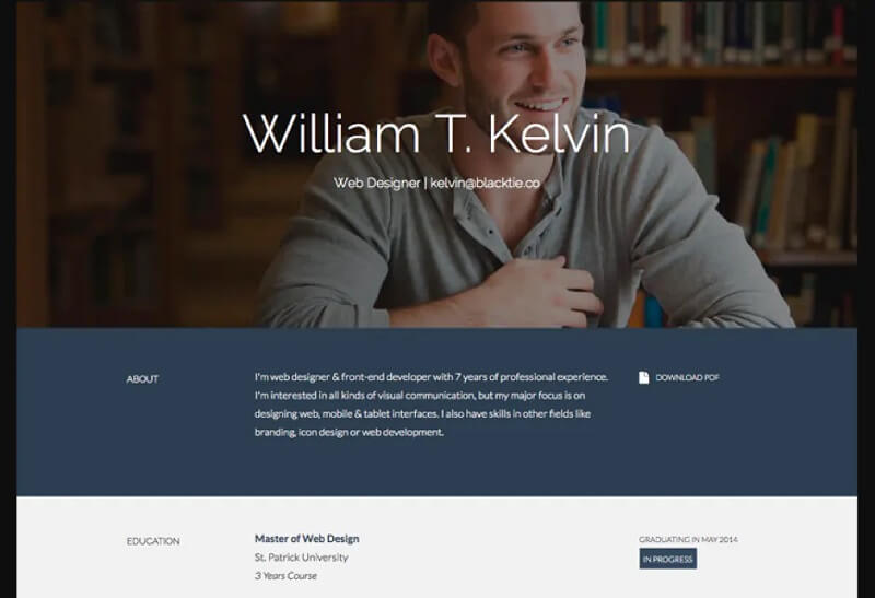 15 Best Free Resume Html Website Templates 2024