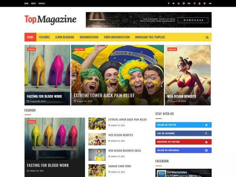 19 Best Free Magazine HTML Website Templates In 2025