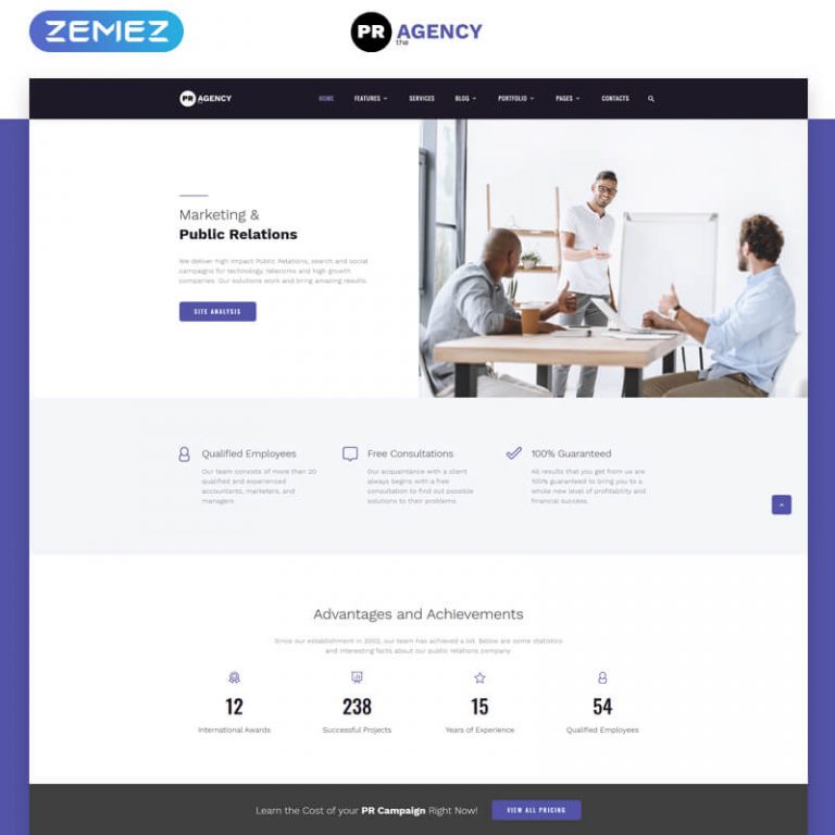 15 Best Marketing Agency Website Templates to Get Your Business Off the ...