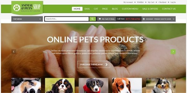 5+ Best Free Animals And Pets PSD Website Templates