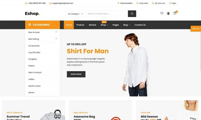 Free Ecommerce HTML Website Templates (Handpicked)