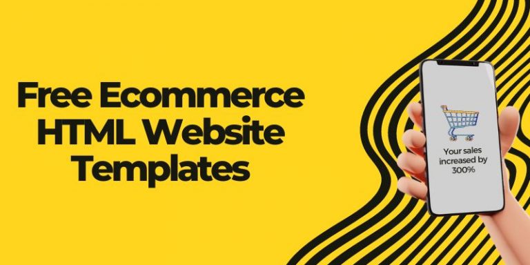 Free Ecommerce HTML Website Templates (Handpicked) Free Ecommerce HTML Website Templates (Handpicked)