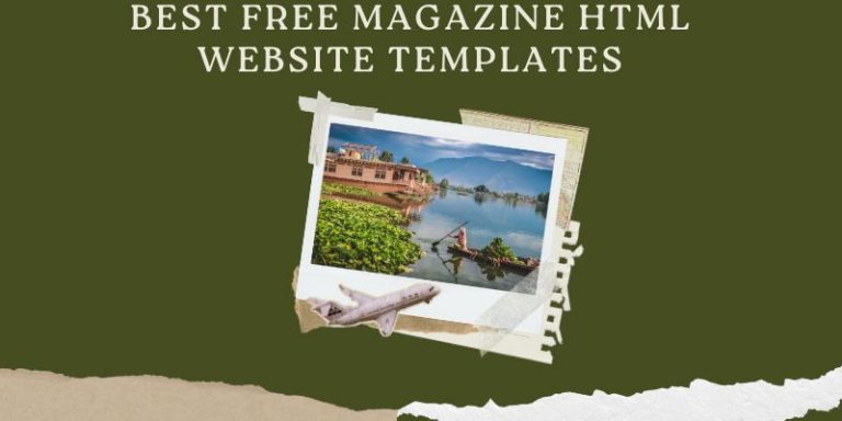 19 Best Free Magazine HTML Website Templates In 2025