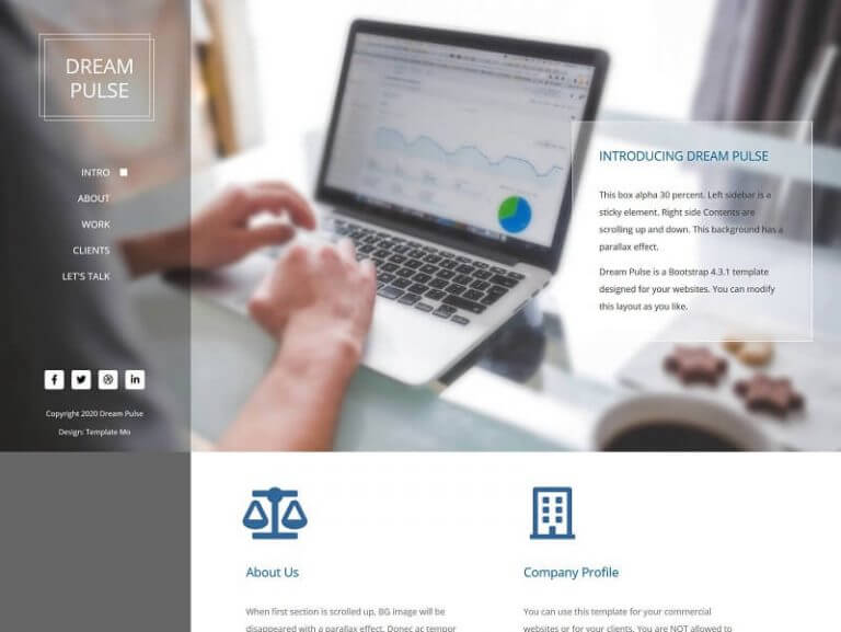 Best Free Minimal HTML Website Templates | Download Now