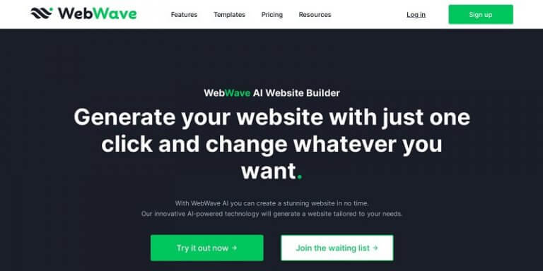 WebWave AI Website Builder: Crafting Your Digital Vision with a Single Click!