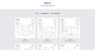 10 Best HTML Invoice Templates In 2025 - Free HTML Designs