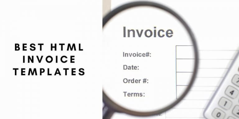 10 Best HTML Invoice Templates In 2025 - Free HTML Designs
